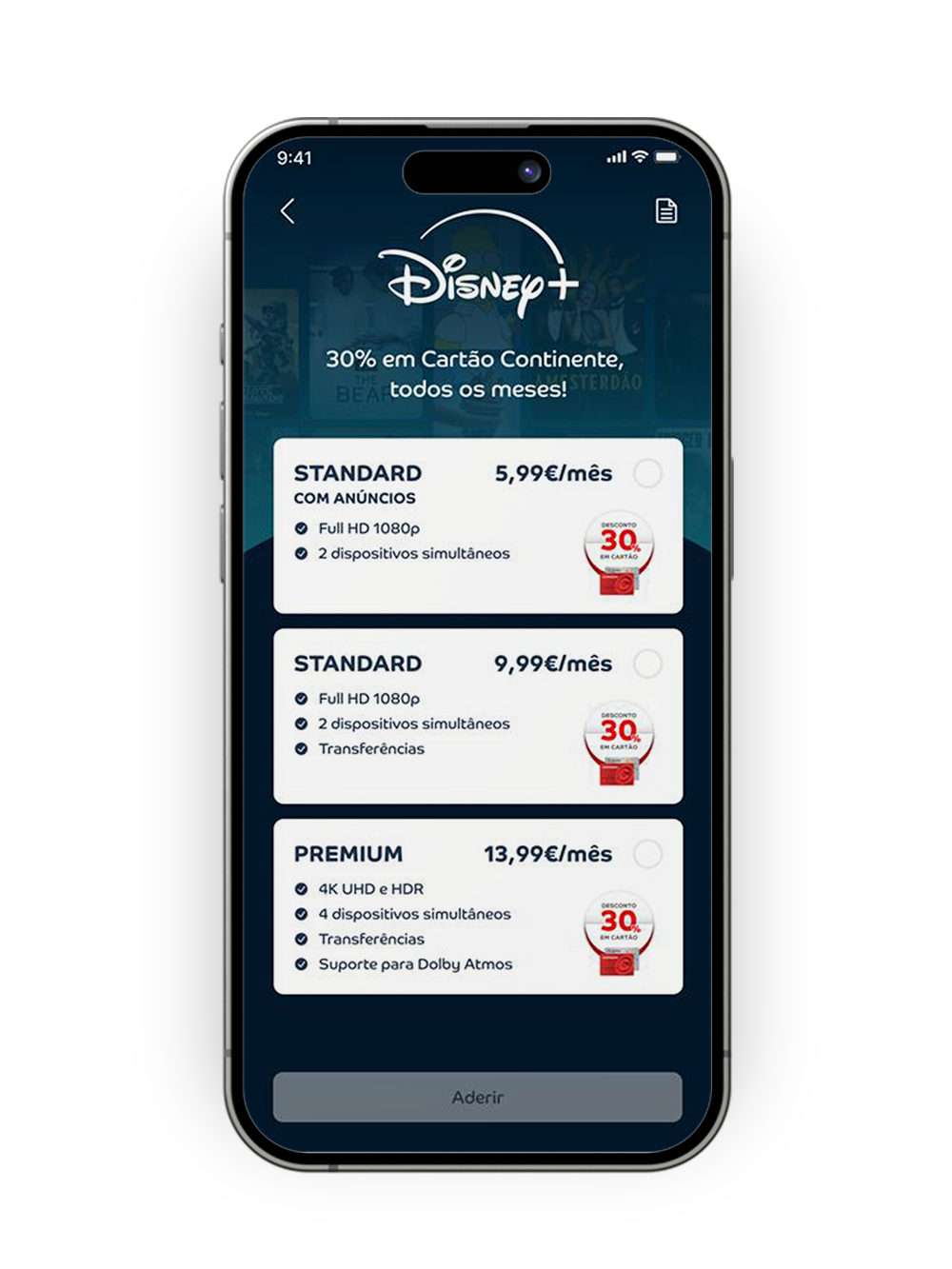 Cartão Continente - Disney Plus